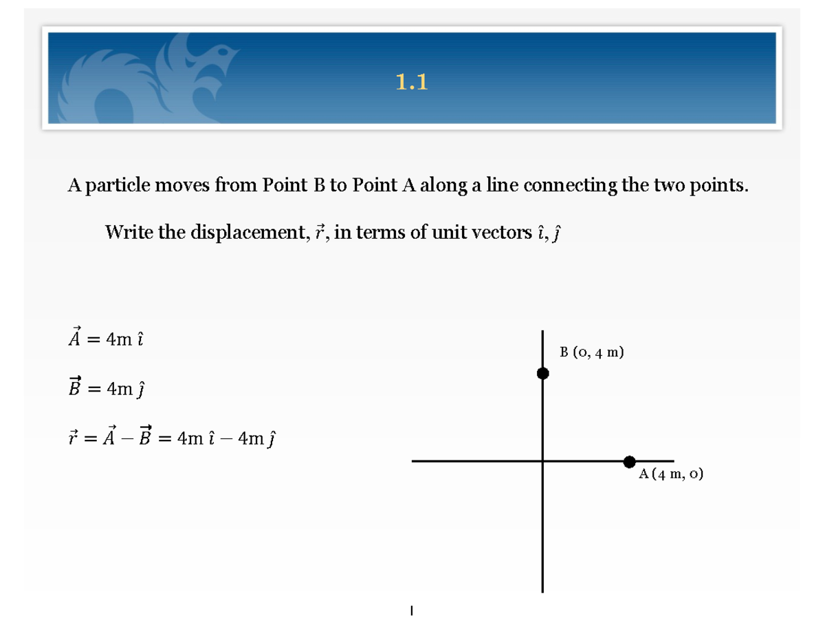 Conceptual Exercise 1 - solution 010923 - A particle moves from Point B ...