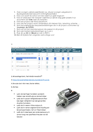 Opdracht 4 - Demonstratie, instructie en praktische organisatie ...