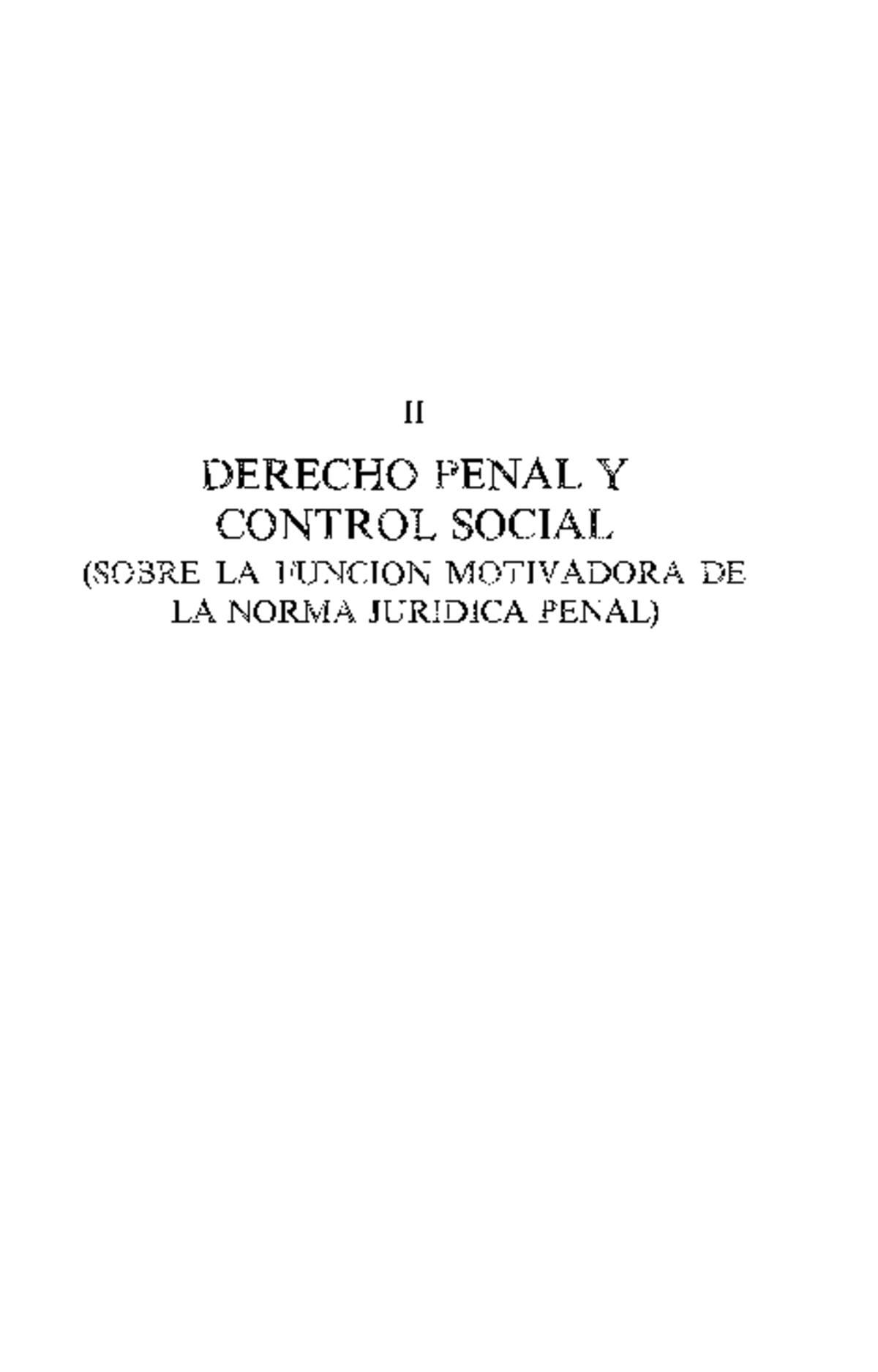 Derecho Penal Y Control Social - II PENAL CONTROL SOCIAL (SOBRE FUNCION ...