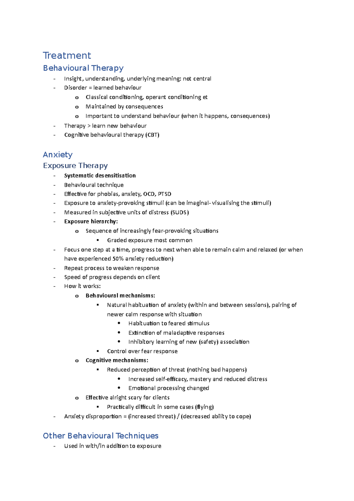 11. Treatment (TUTE) - Tutorial - Treatment Behavioural Therapy ...