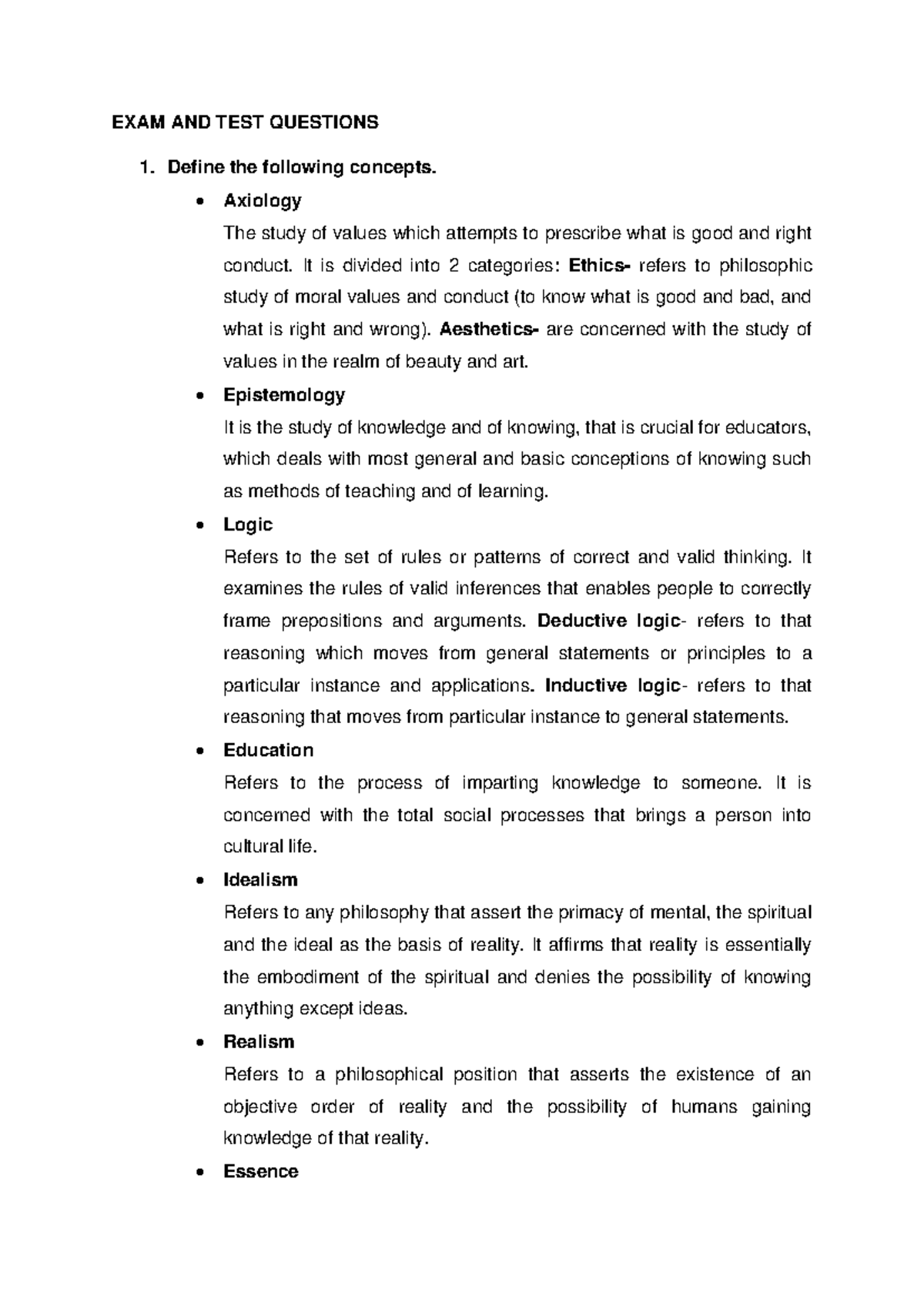 HFED 012 EXAM PREP - It about exam prep material - EXAM AND TEST ...