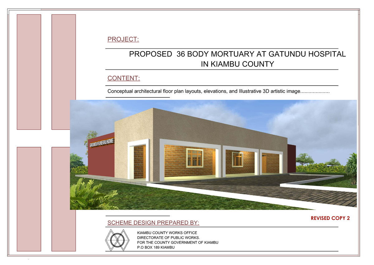 Gatundu Morgue - Presentation 2 - PROJECT: CONTENT: KIAMBU COUNTY WORKS ...
