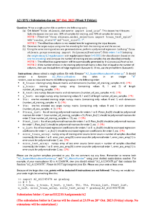 Ee2211book - Book - Notes for EE2211 Introduction to Machine Learning ...