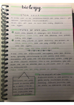 GCSE biology revision notes, animal organisation - GEOLOGY 001 - Studocu