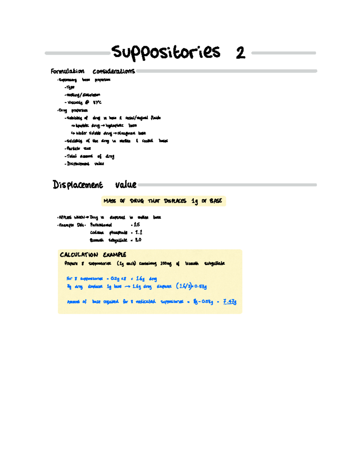 Suppositories 2 - suppositories 2 Formulation considerations ...