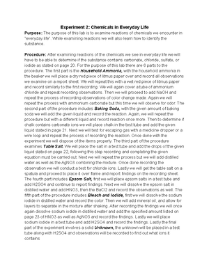 Lab 6 - Lab 6 - CHEM 1107 - Studocu