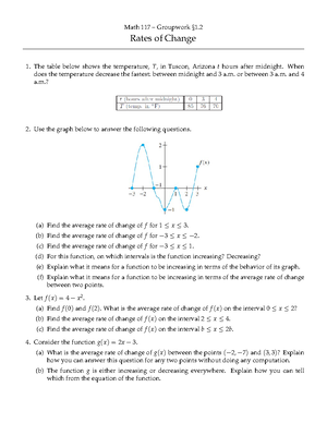 Questions 1.1 Math - Miriam Kabagorobya Pre Calc 117 - Math 117 – Groupwork §1. Functions and ...