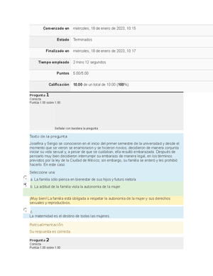 Cuestionario final modulo 2 autonomia - Comenzado en miércoles, 18 de enero de 2023, 10: Estado ...