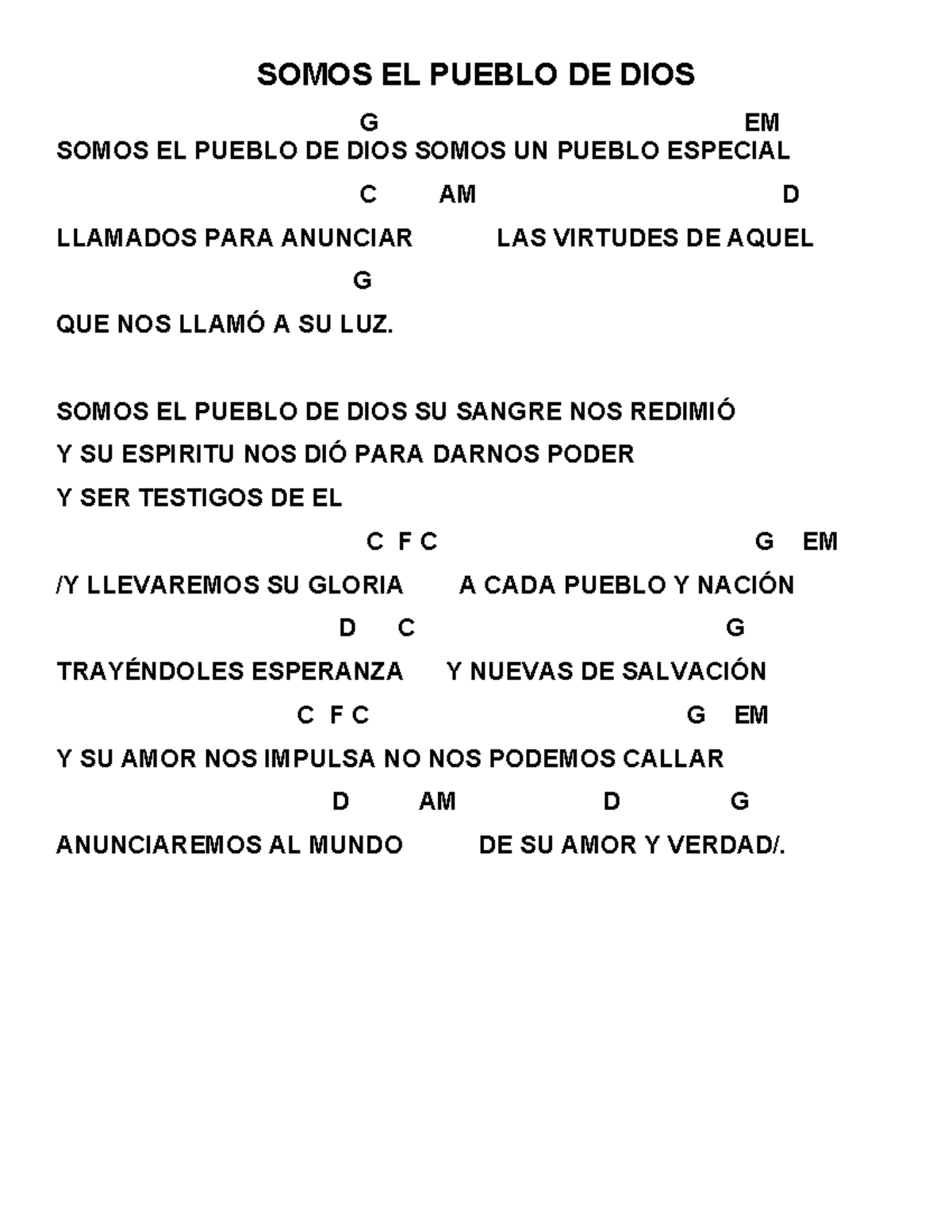 Alabanzas Confiad yo estoy contigo 1 - SOMOS EL PUEBLO DE DIOS G EM ...