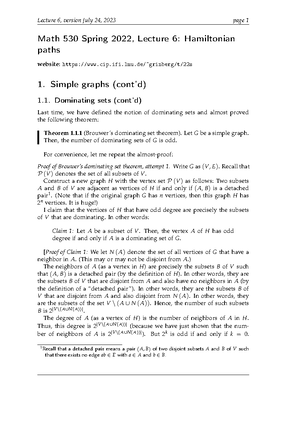 Lec4 - This introduces you to lecture 4 - Math 530 Spring 2022, Lecture ...