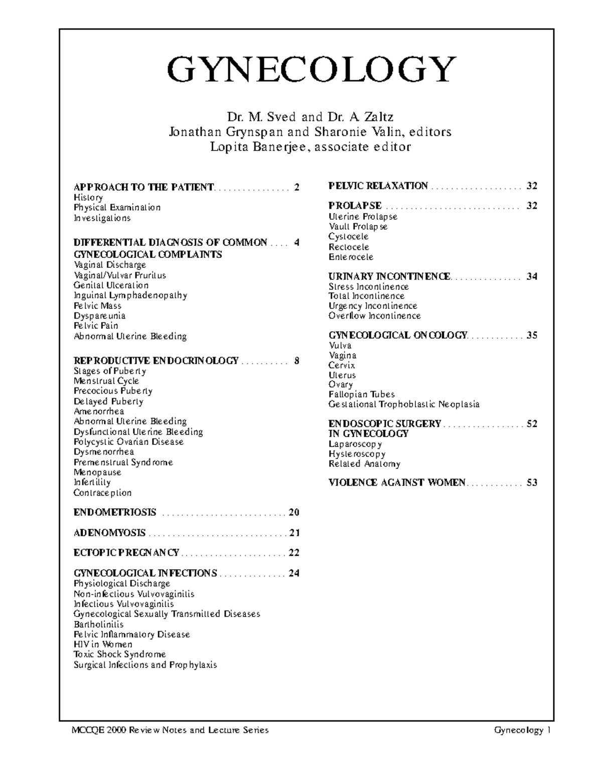 Gynecology - This is quick revision, lectures, previous year question ...