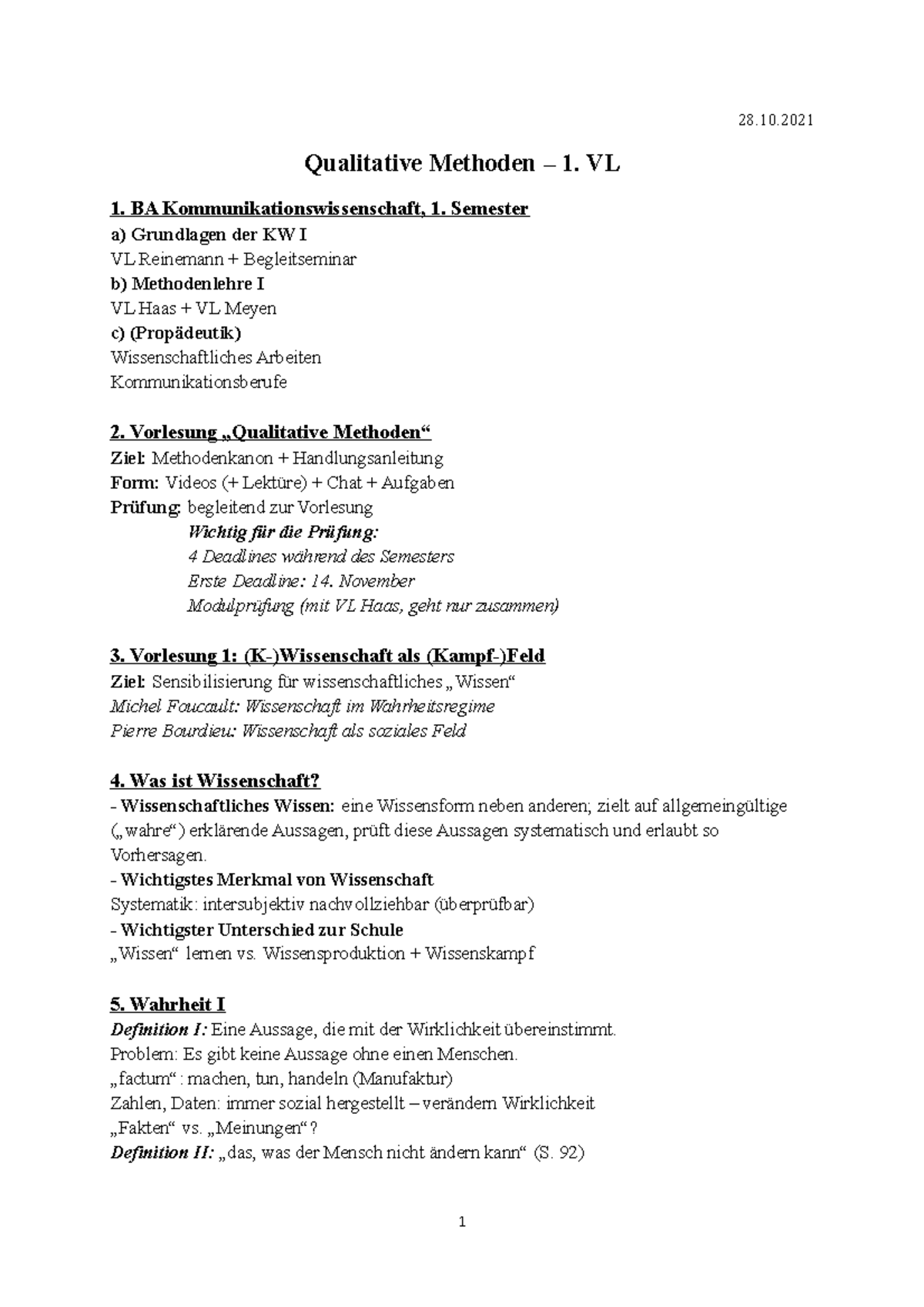 1. VL - Material von den Folien vom Prof. Dr. Meyen. - Qualitative ...