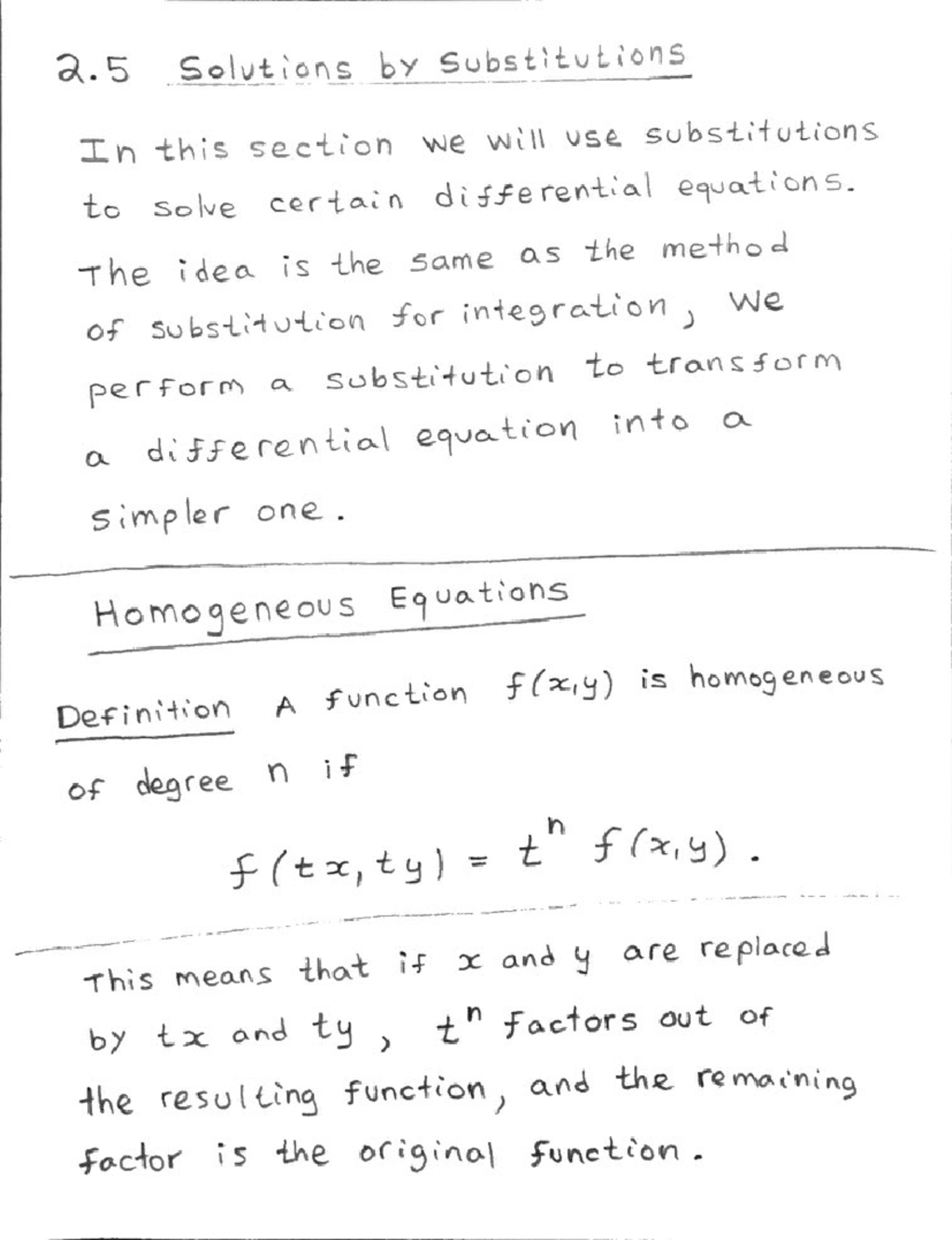 2.5 Solutions by substitutions - MATH 252 - Studocu