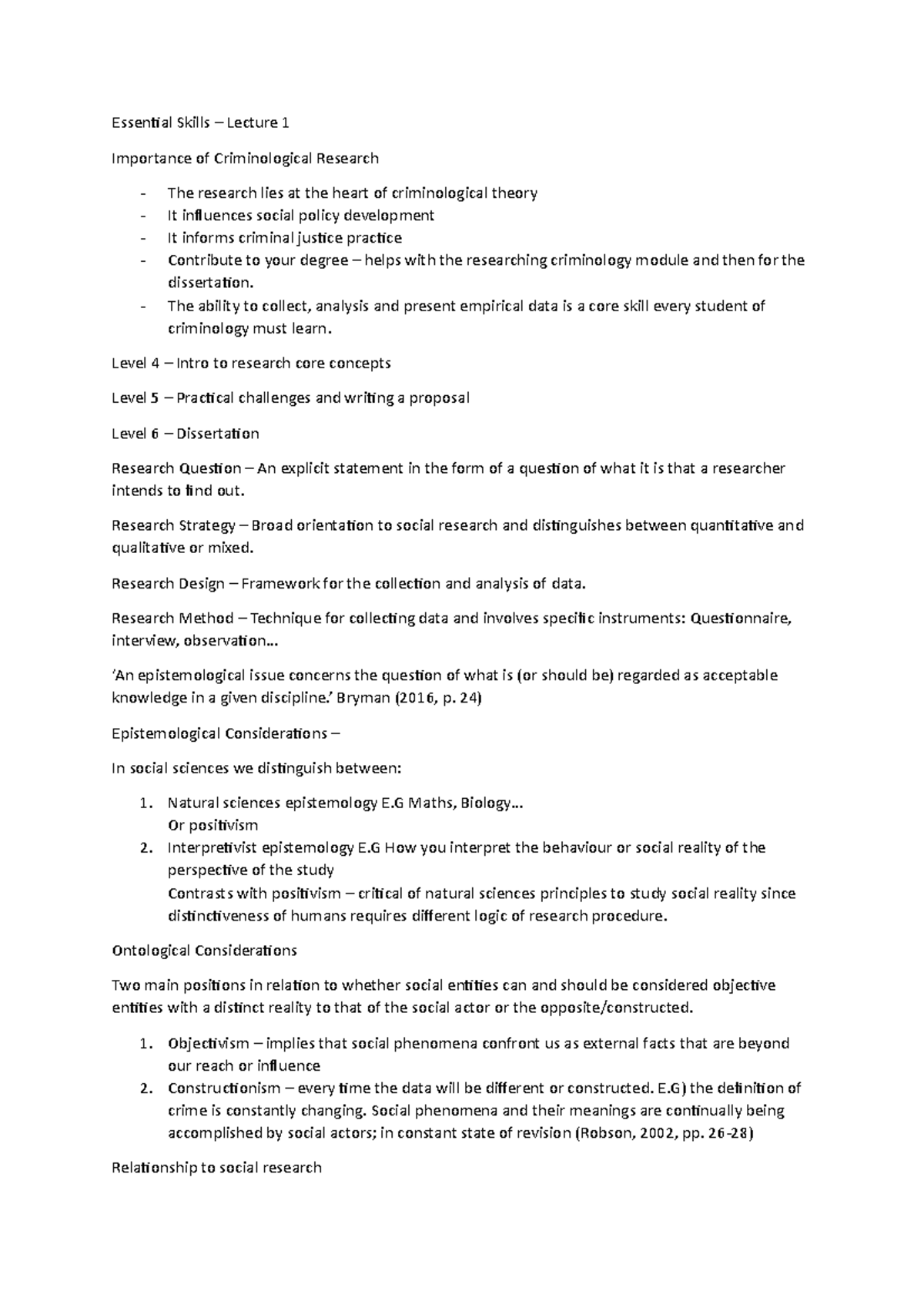 Ess Skills Lect 1 Lecture Notes 1 Essential Skills Lecture 1 ess-skills-lect-1-lecture-notes-1-essential-skills-lecture-1