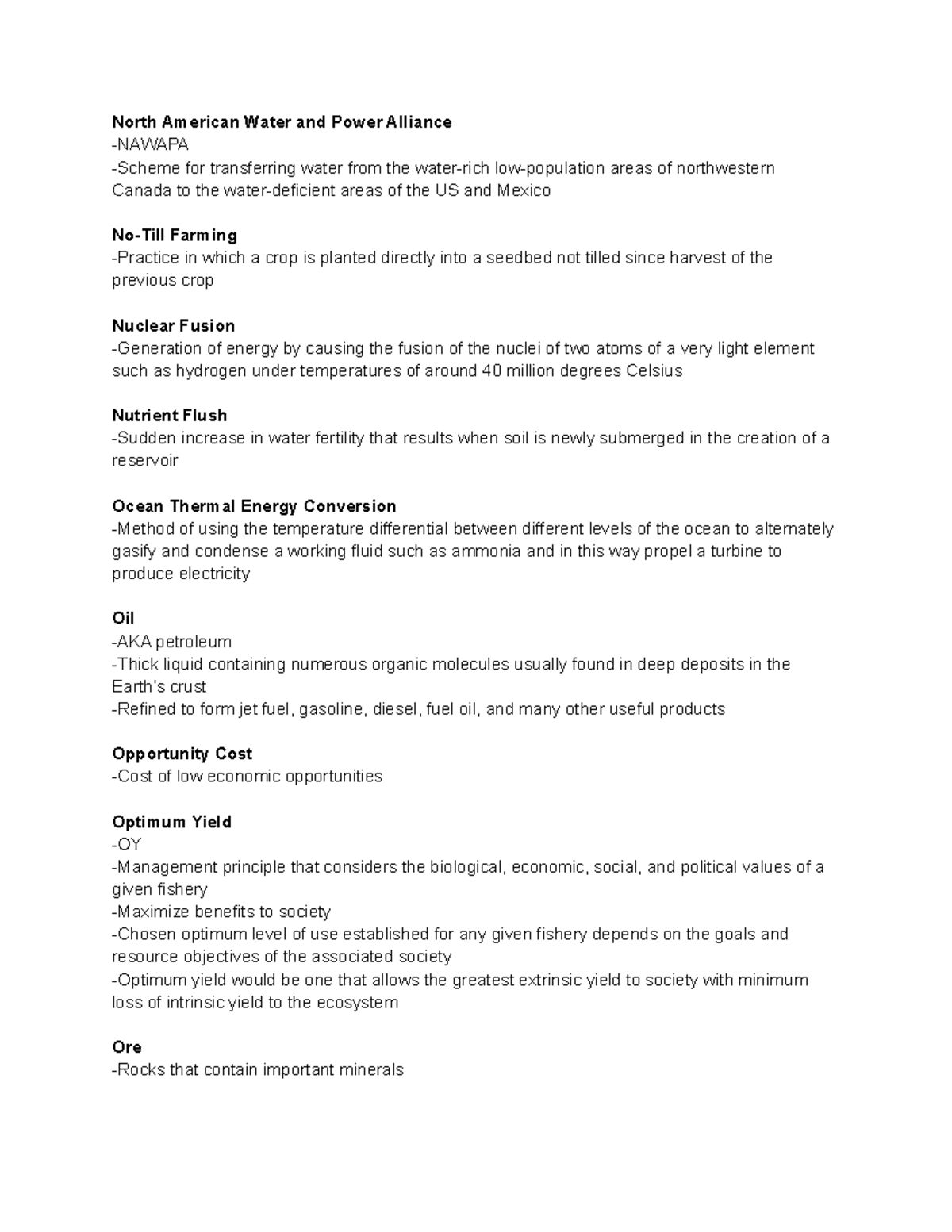 NRSM 17 - Vocab - North American Water and Power Alliance -NAWAPA ...