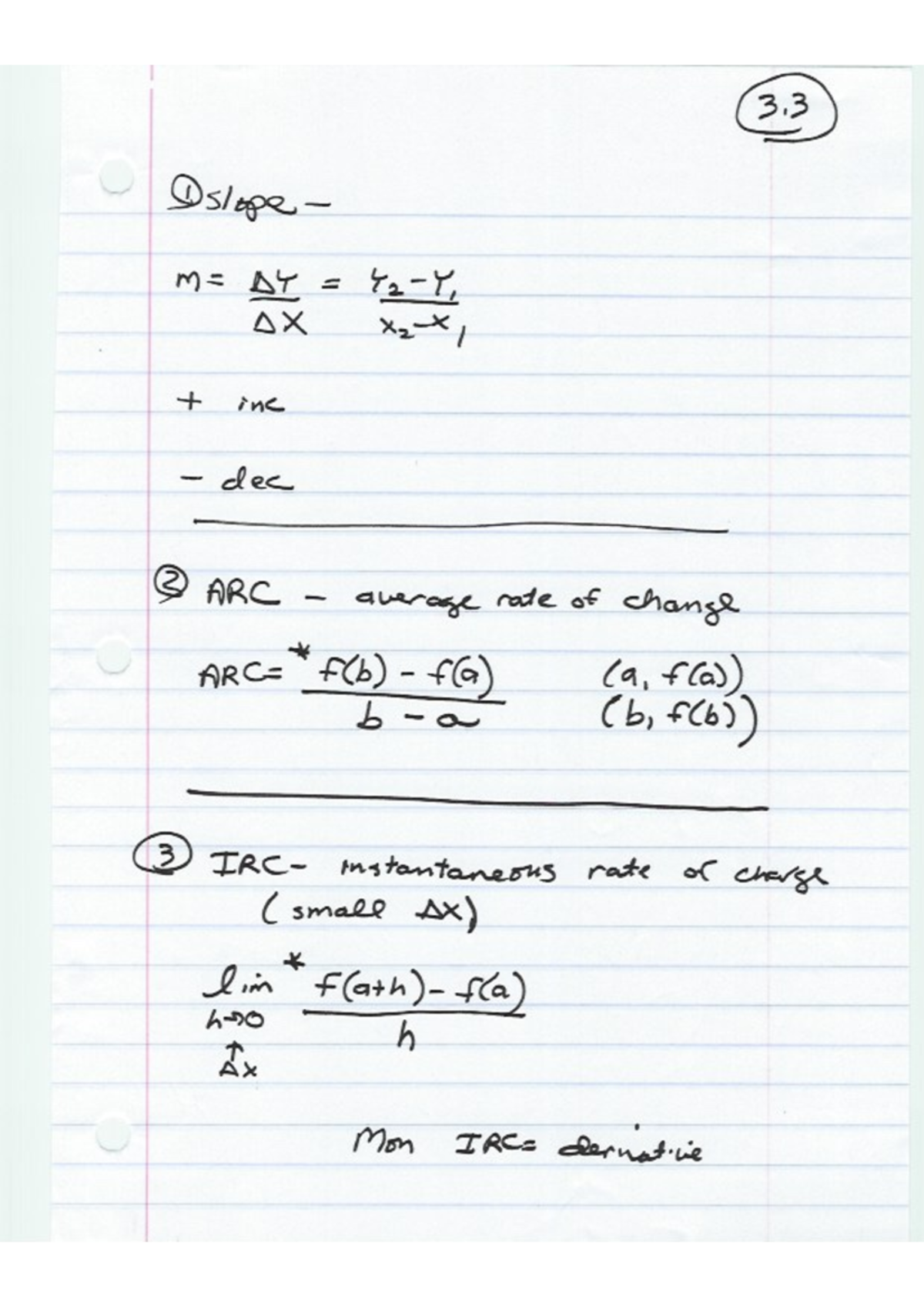 Math 115 Ch3 notes - MATH 115L - Studocu