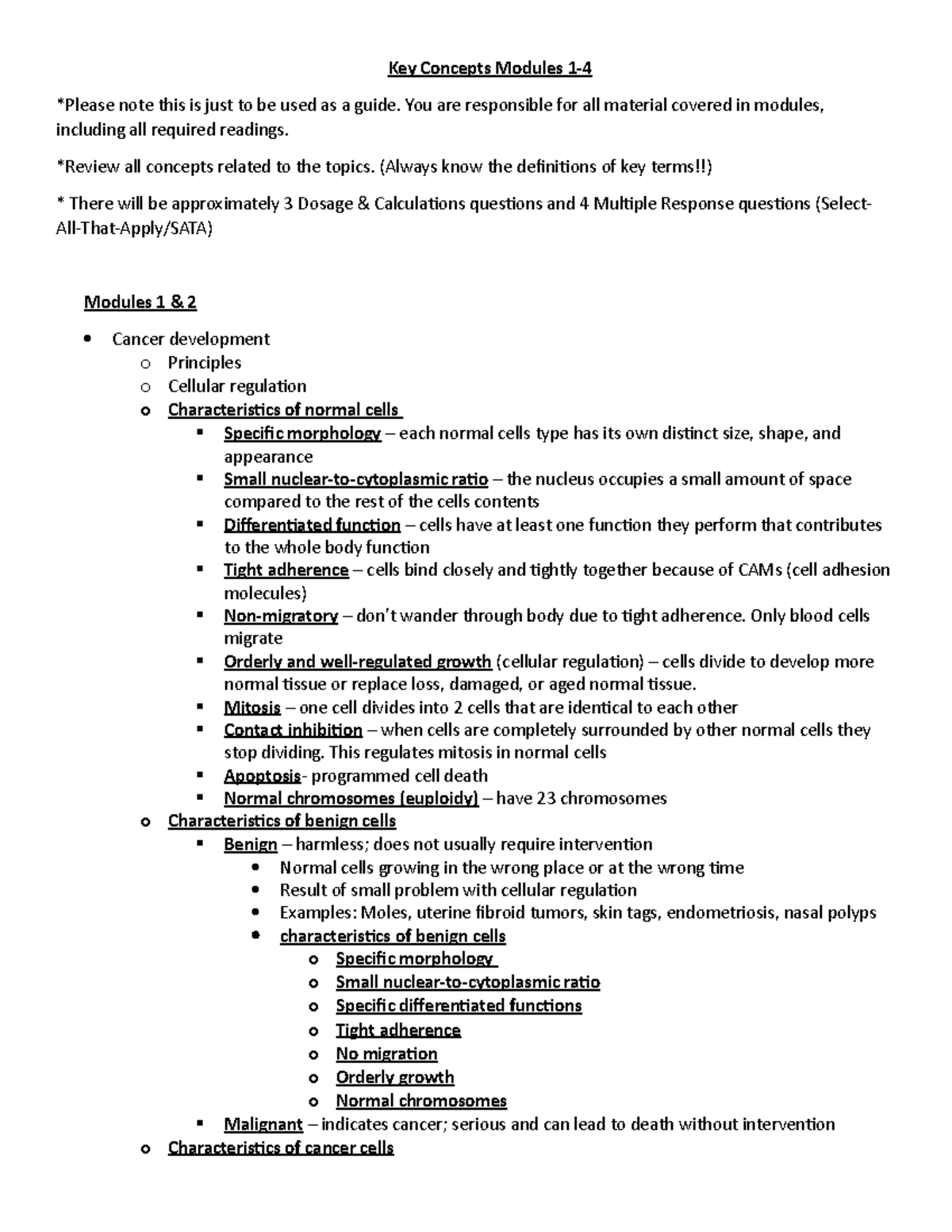 Key Concepts Mods 1-4 Answers - Key Concepts Modules 1- *Please note ...