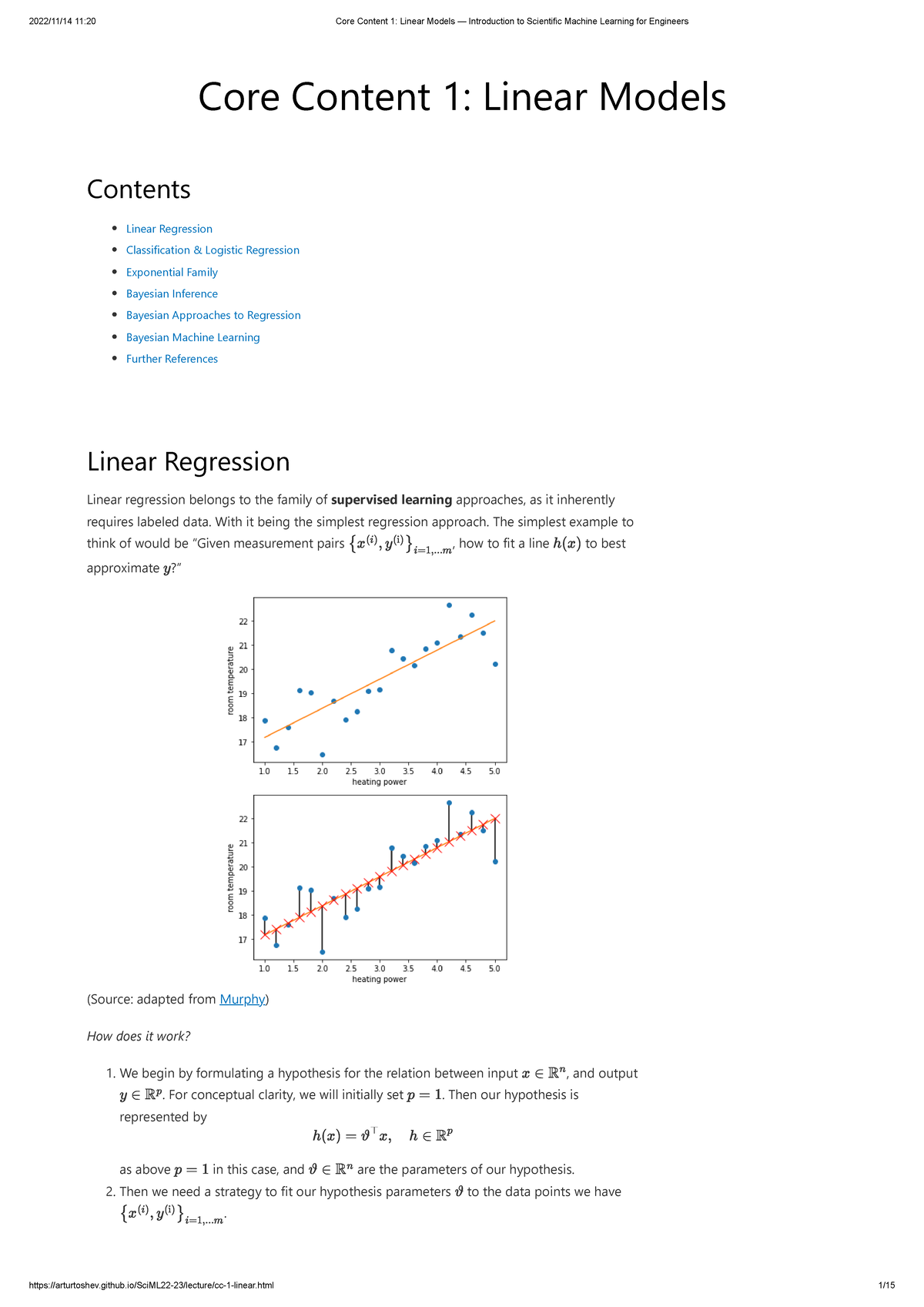 Core Content 1 Linear Models — Introduction to Scientific Machine ...