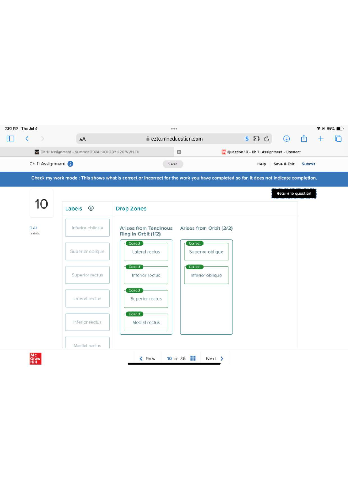 Pt3 - McGraw book homework - 2:52PM Thu Jul 4 ... CITY AA ezto.mheducation S c Ch 11 Assignment ...