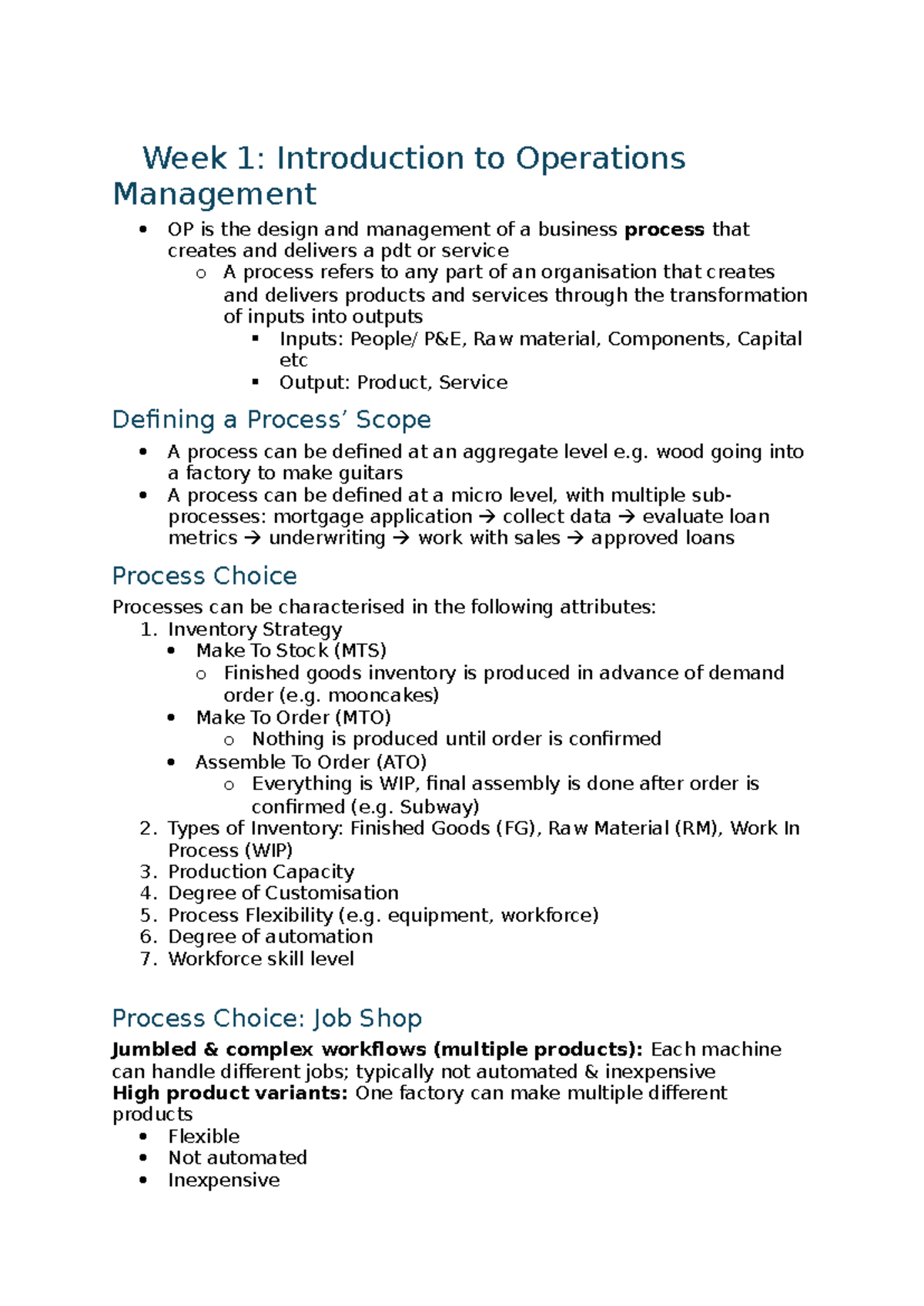 ALL Notes - WEE Kwan Eng - Week 1: Introduction to Operations ...
