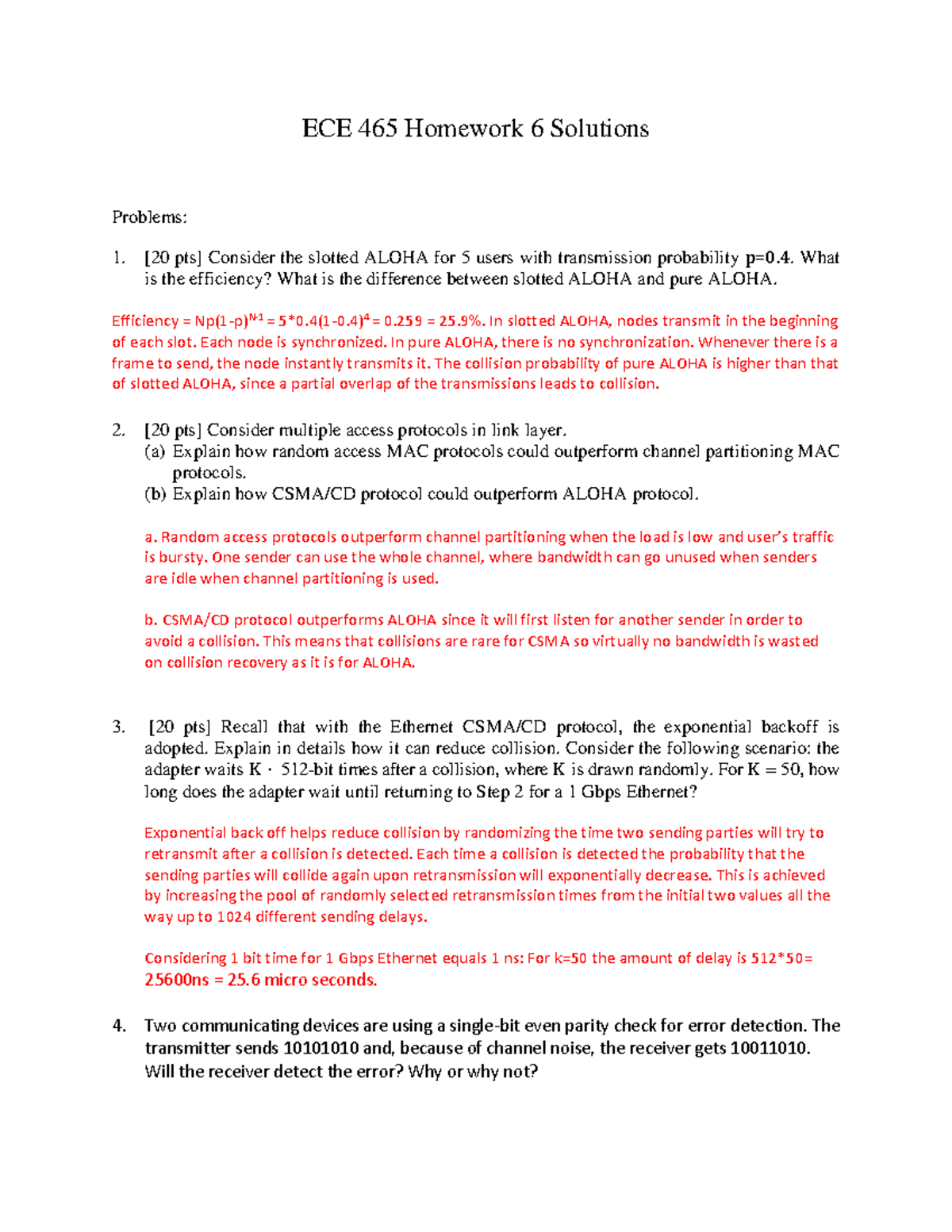 ECE 465 HW6 sol - hw solution - ECE 201 - George Mason - Studocu