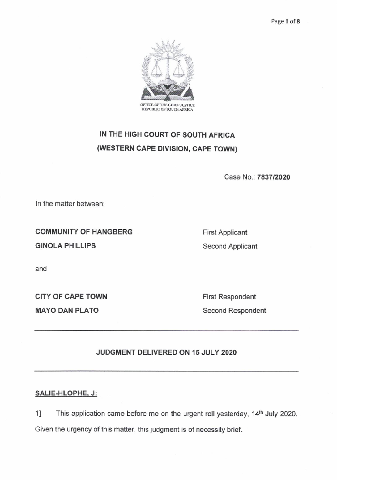 66 - Case law - CSL2601 - Studocu