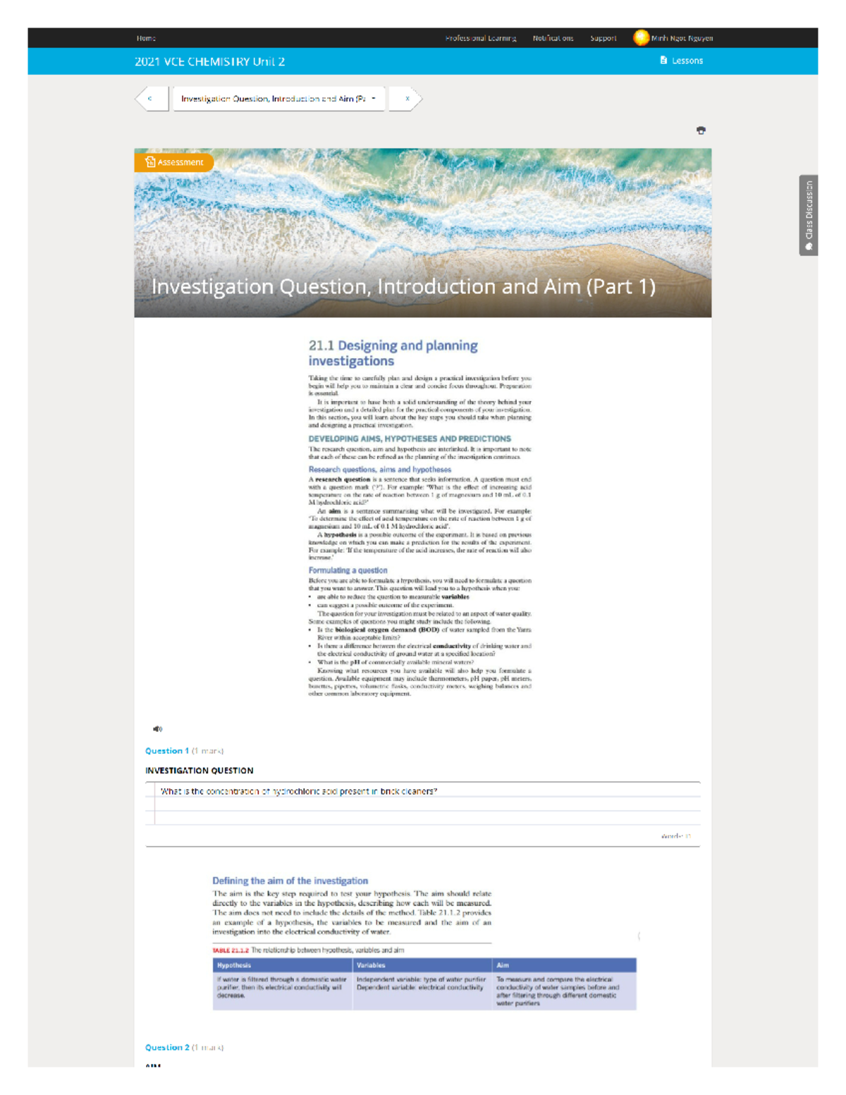Titration - Part 1 - CHM1011 - Studocu