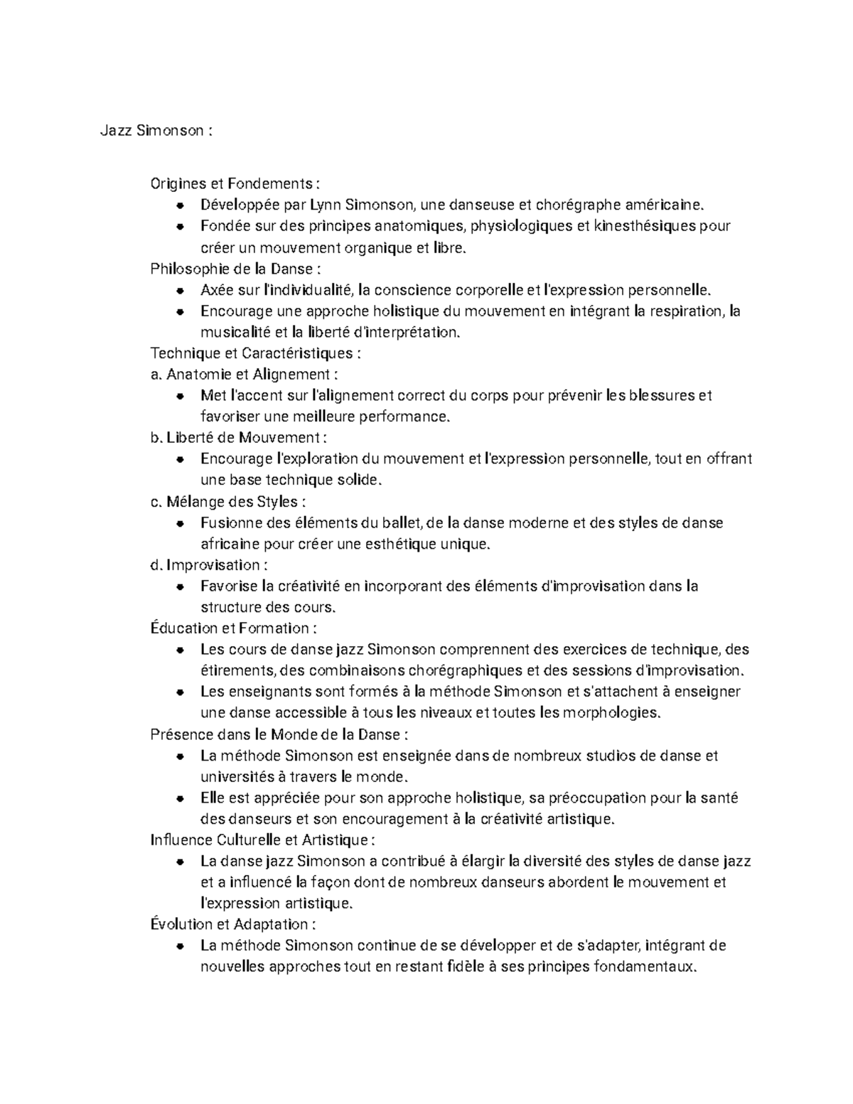 Jazz Simonson - Fondée sur des principes anatomiques, physiologiques et ...