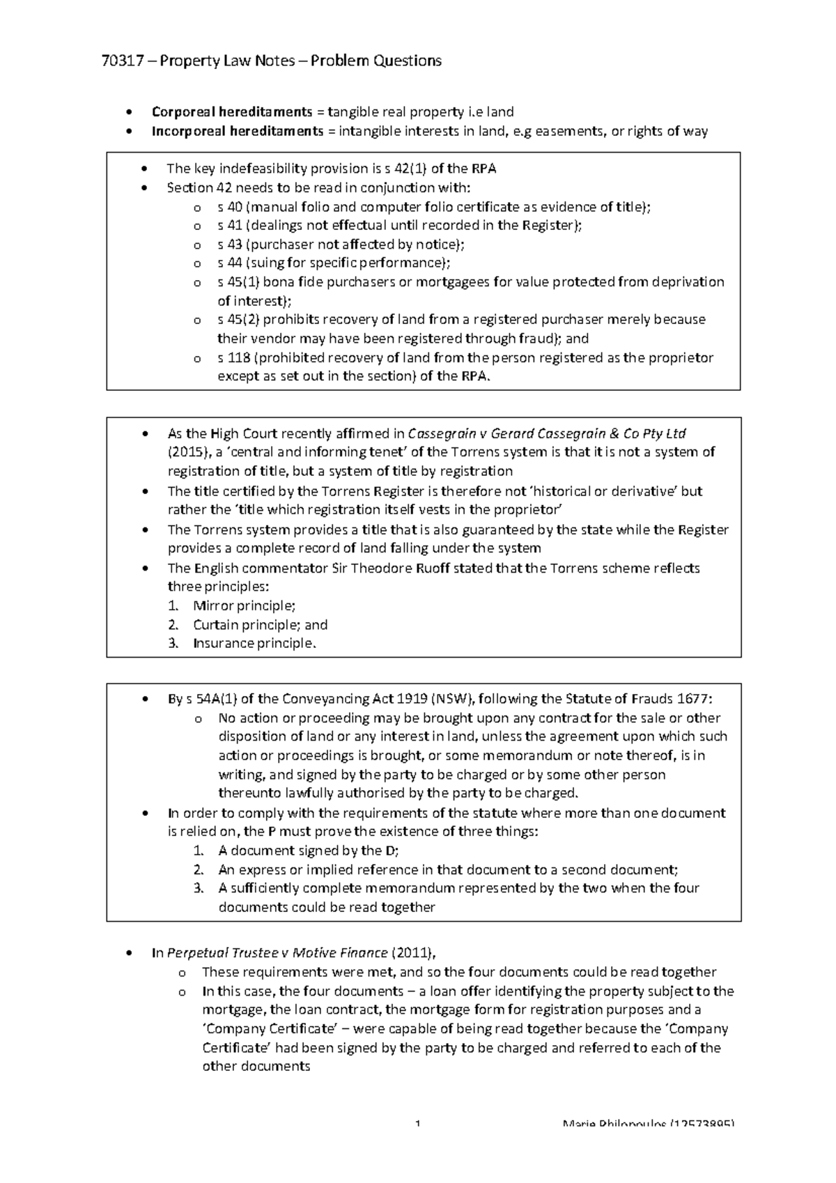 Public International law notes - Corporeal hereditaments = tangible ...