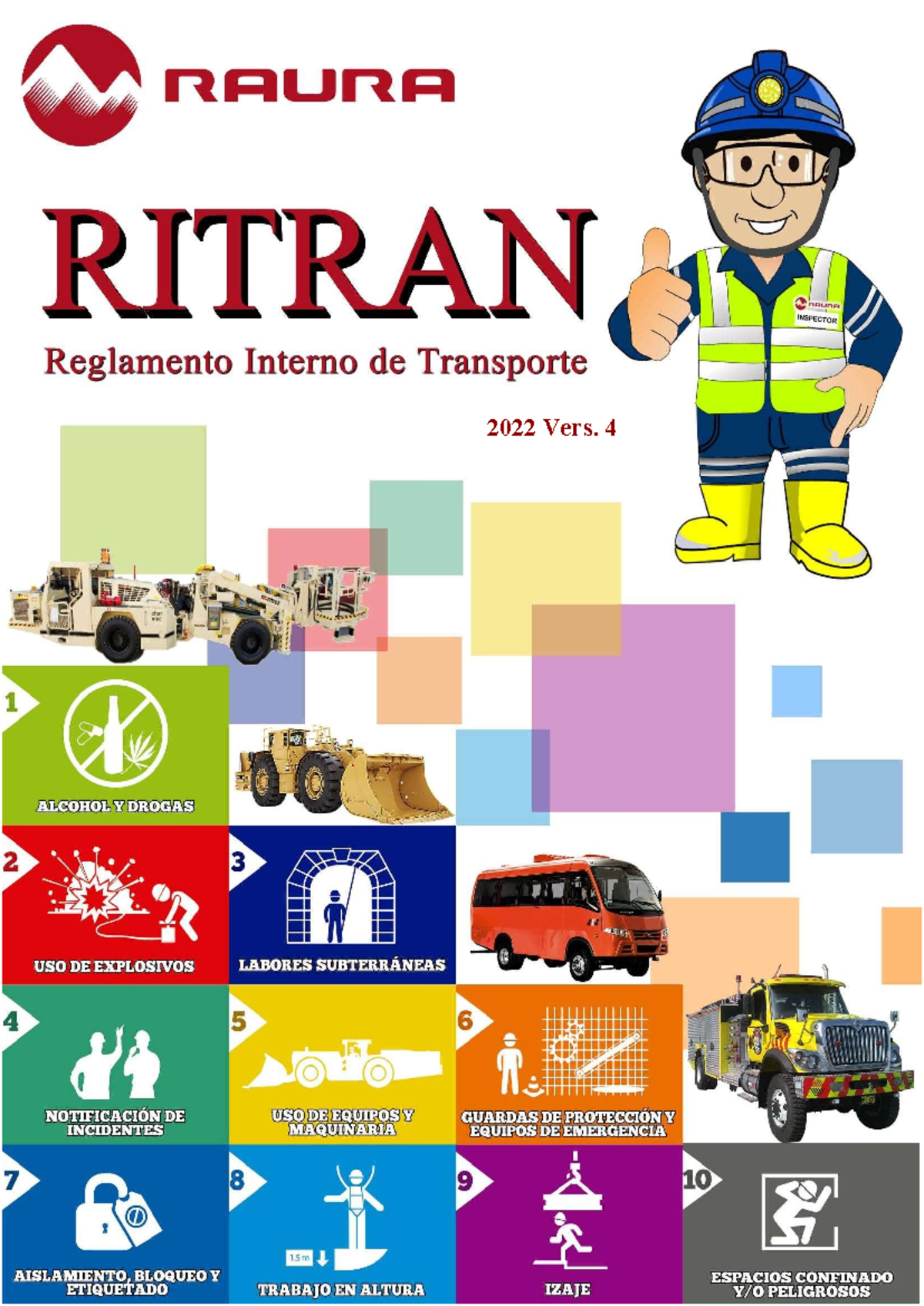 Ritran Raura 2022 Ver. 04 - REGLAMENTO INTERNO DE TRANSPORTE ́ P á g i ...