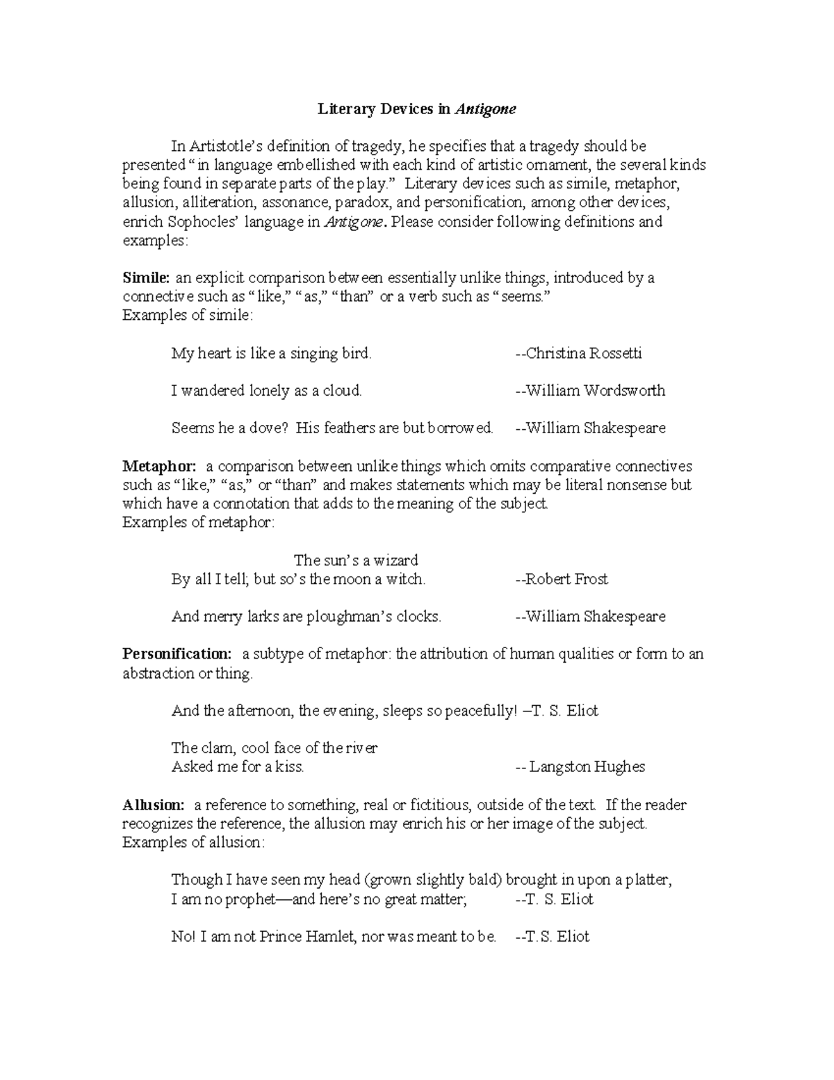 Literary-devices-in-antigone - Literary Devices in Antigone In ...