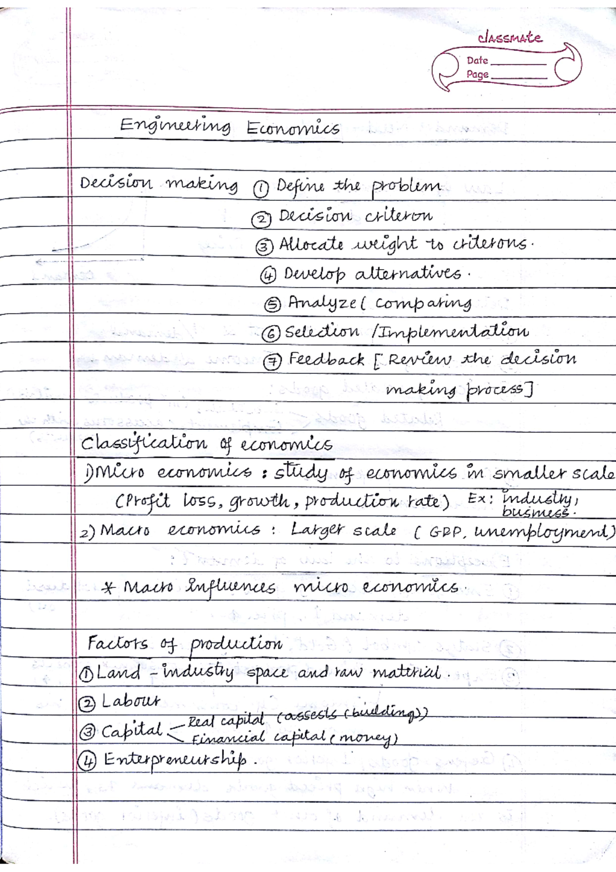 Engineering Economics and Financial Management Notes - Studocu