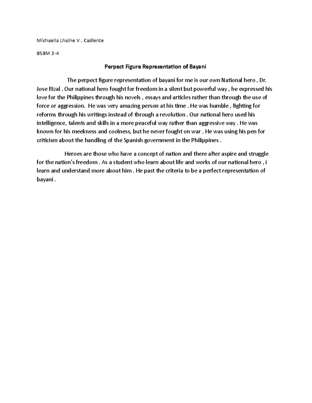 Cadiente BSBM3-4 - Marketing Management - Michaella Lhaine V. Cadiente ...