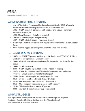 NBA - Lecture notes 1 - EARLY HISTORY 1937 – National Basketball League ...