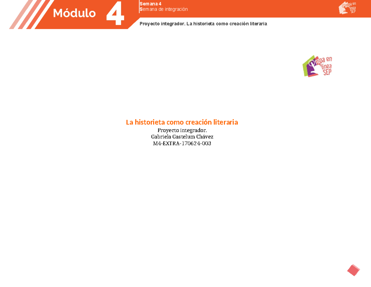 Gastelum Chavez Gabriela M4S4PI1 - Semana de integración Proyecto ...