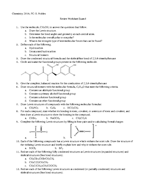 Chem 20 - Lab 1 - Sample lab report are provided to give instructions - Chemistry 20 Organic ...