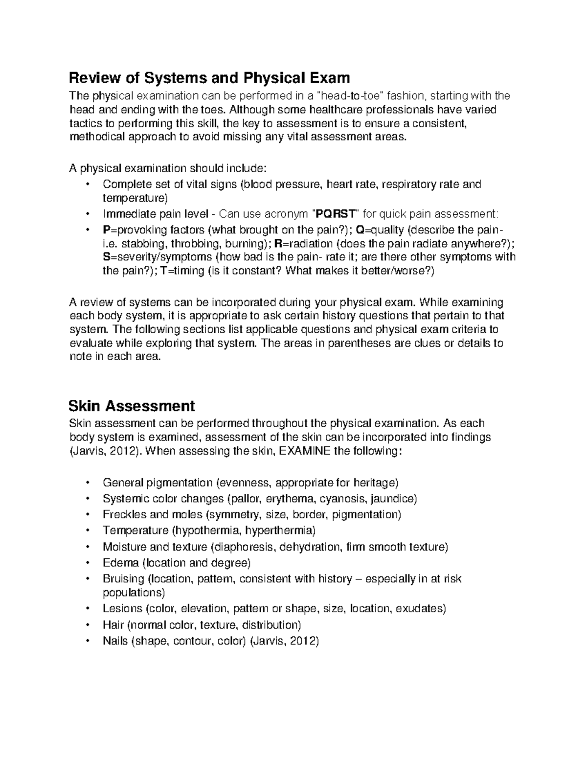 Review Of Systems And Physical Exam Although Some Healthcare 