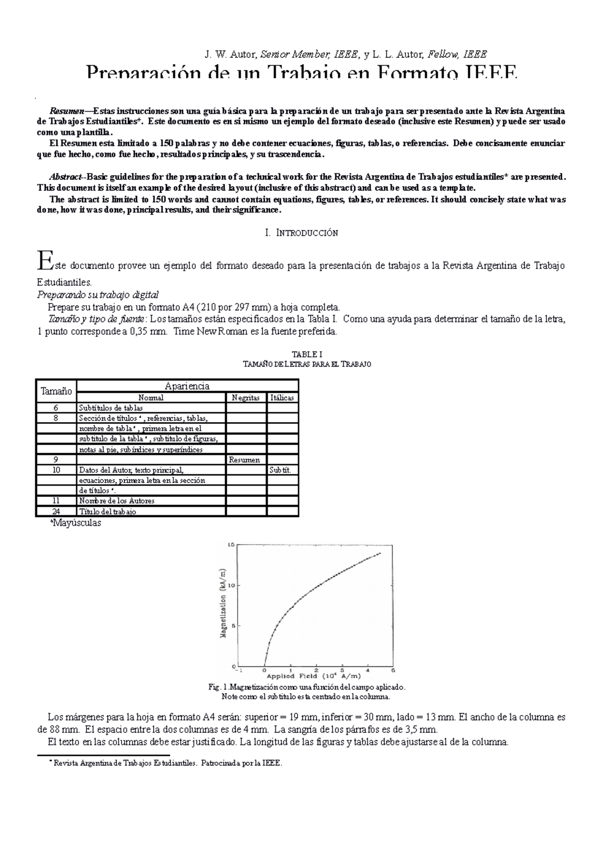 Plantilla IEEE - Resumen—Estas instrucciones son una guía básica para la preparación de un ...