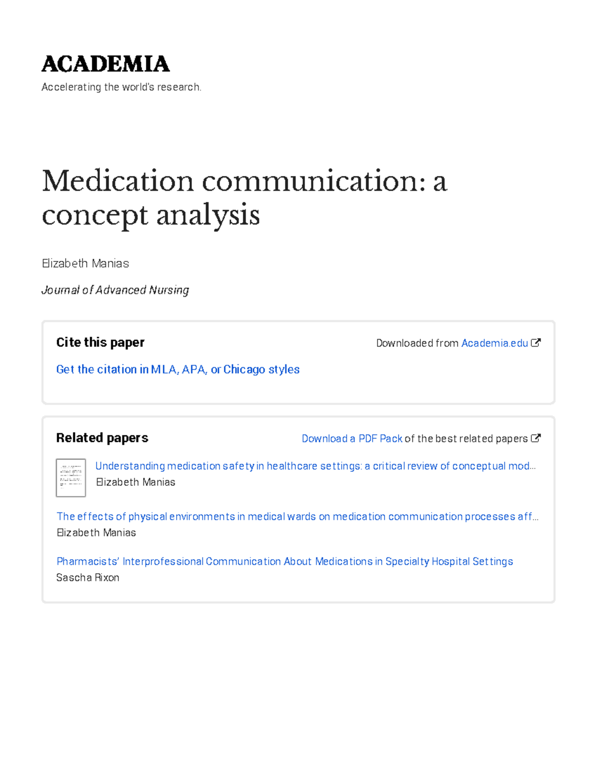 Medication communication a concept analy 2015 1109-23901-1ad6d6n-with ...