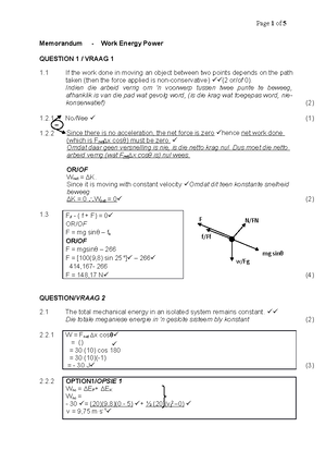 Grade 10 physics test - Question 1 1 Which ONE of the following pairs ...