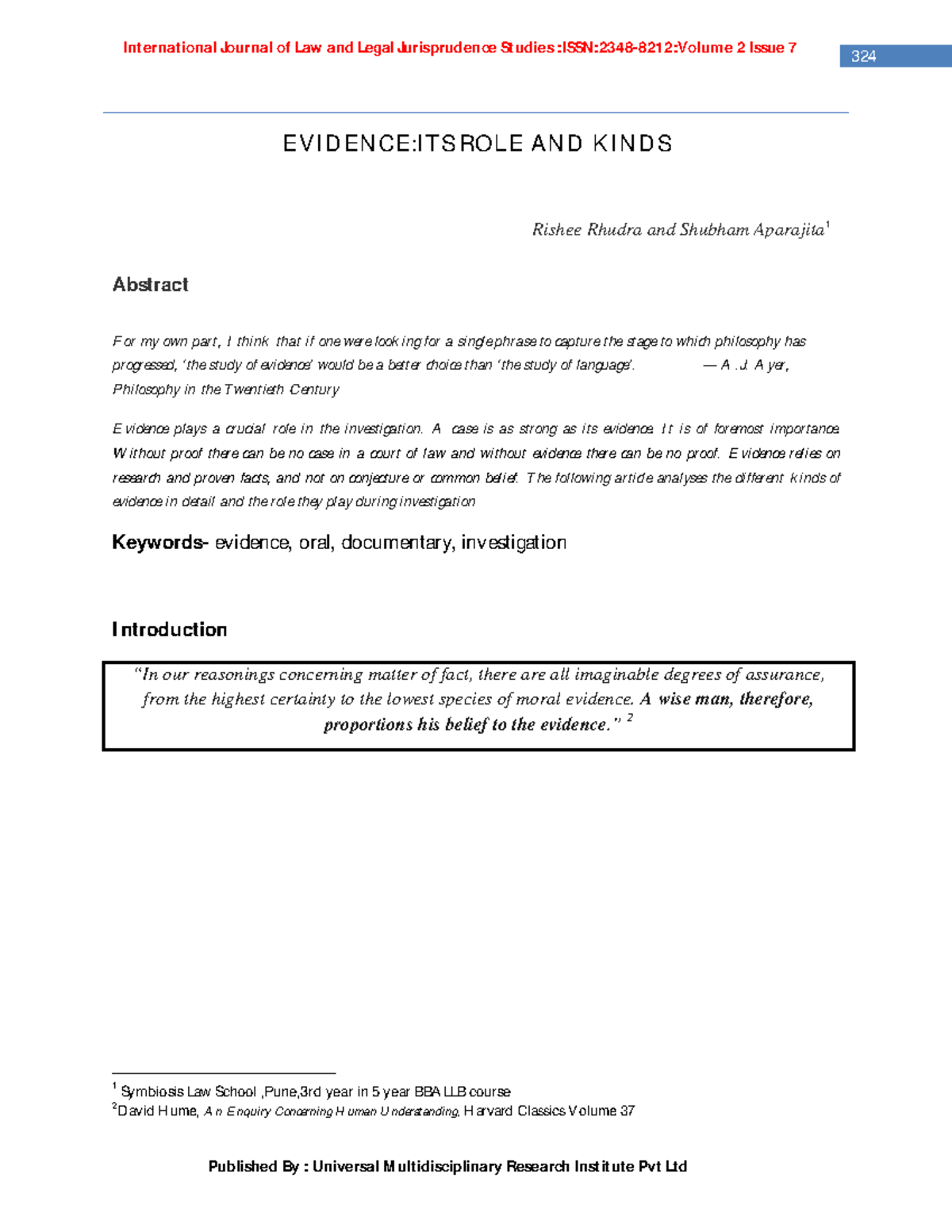 241 - Evidence may be given of facts in issue and relevant facts 6 ...