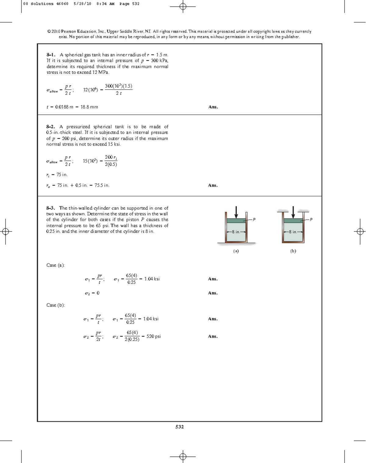 Chapter 08 Mechanics of Materials - © 2010 Pearson Education, Inc ...