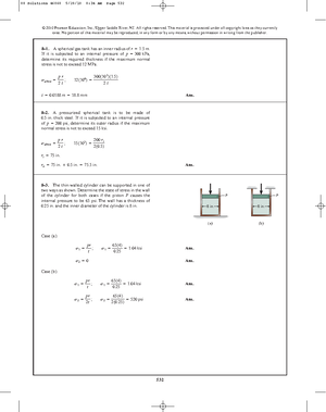 Chapter 02 Mechanics of Materials - e= Ans. pd-pd 0 pd 0 = 7 - 6 6 =0 ...