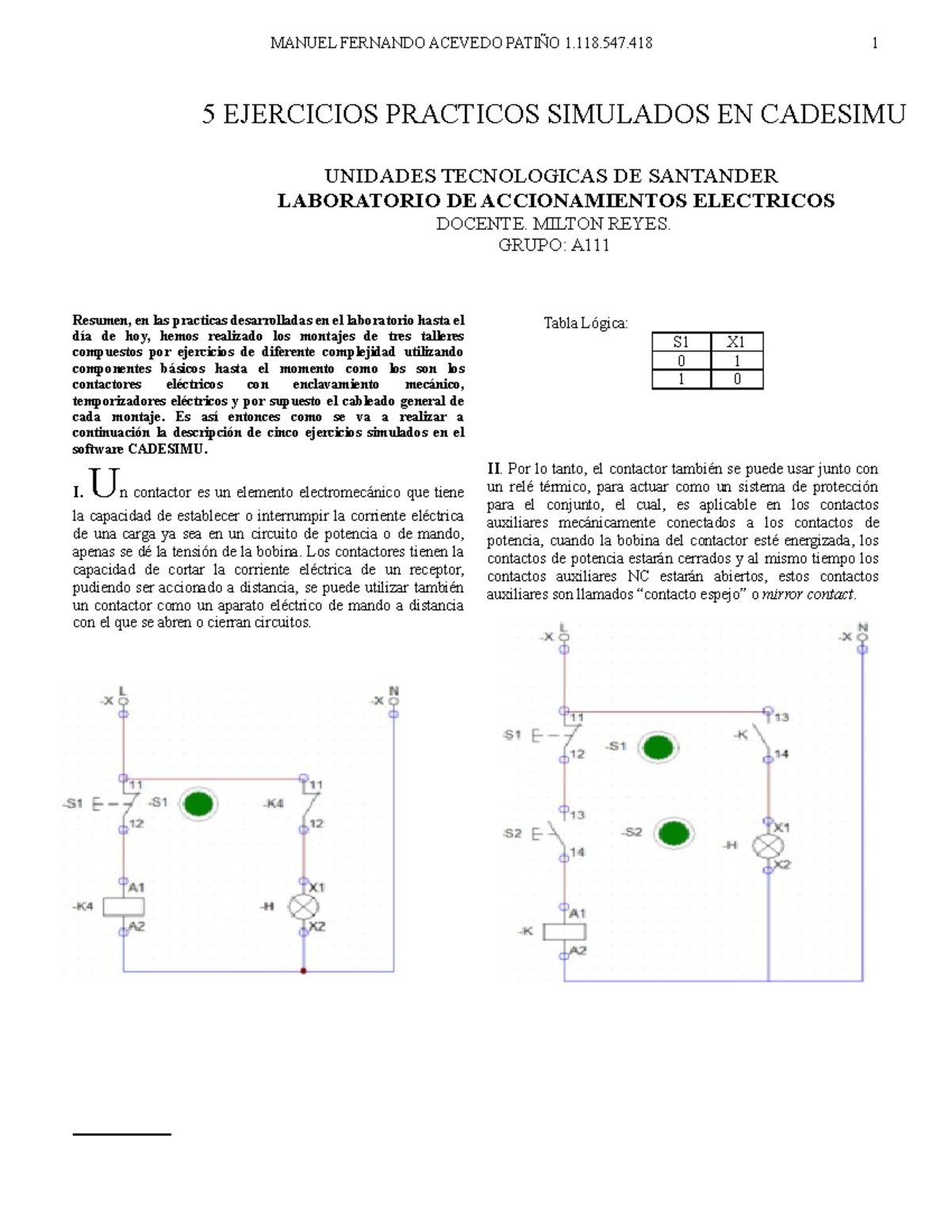 5 EJER. Cadesimu IEEE - bbbbbbb - MANUEL FERNANDO ACEVEDO PATIÑO 1.118. Resumen, en las ...