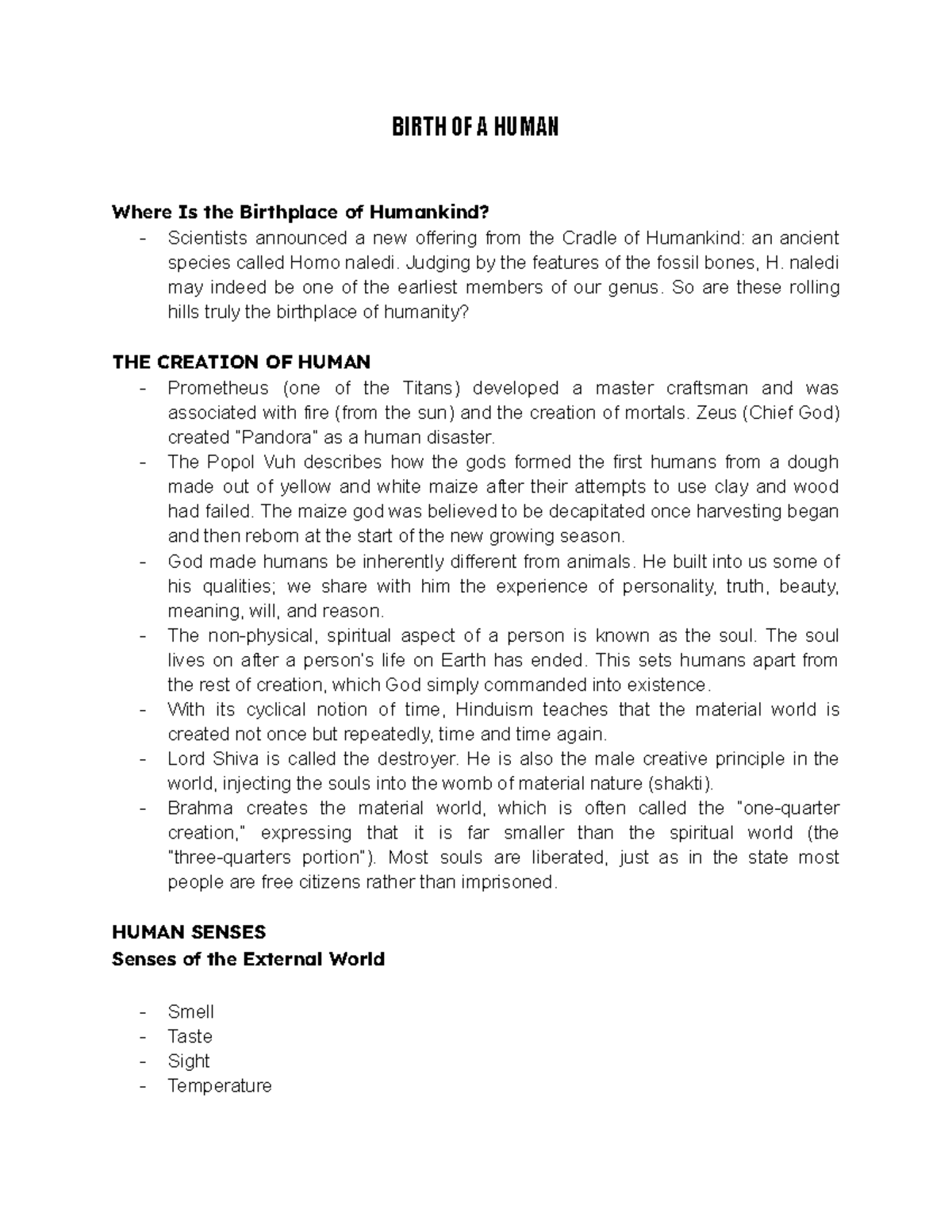 Birth OF A Human - BIRTH OF A HUMAN Where Is the Birthplace of ...