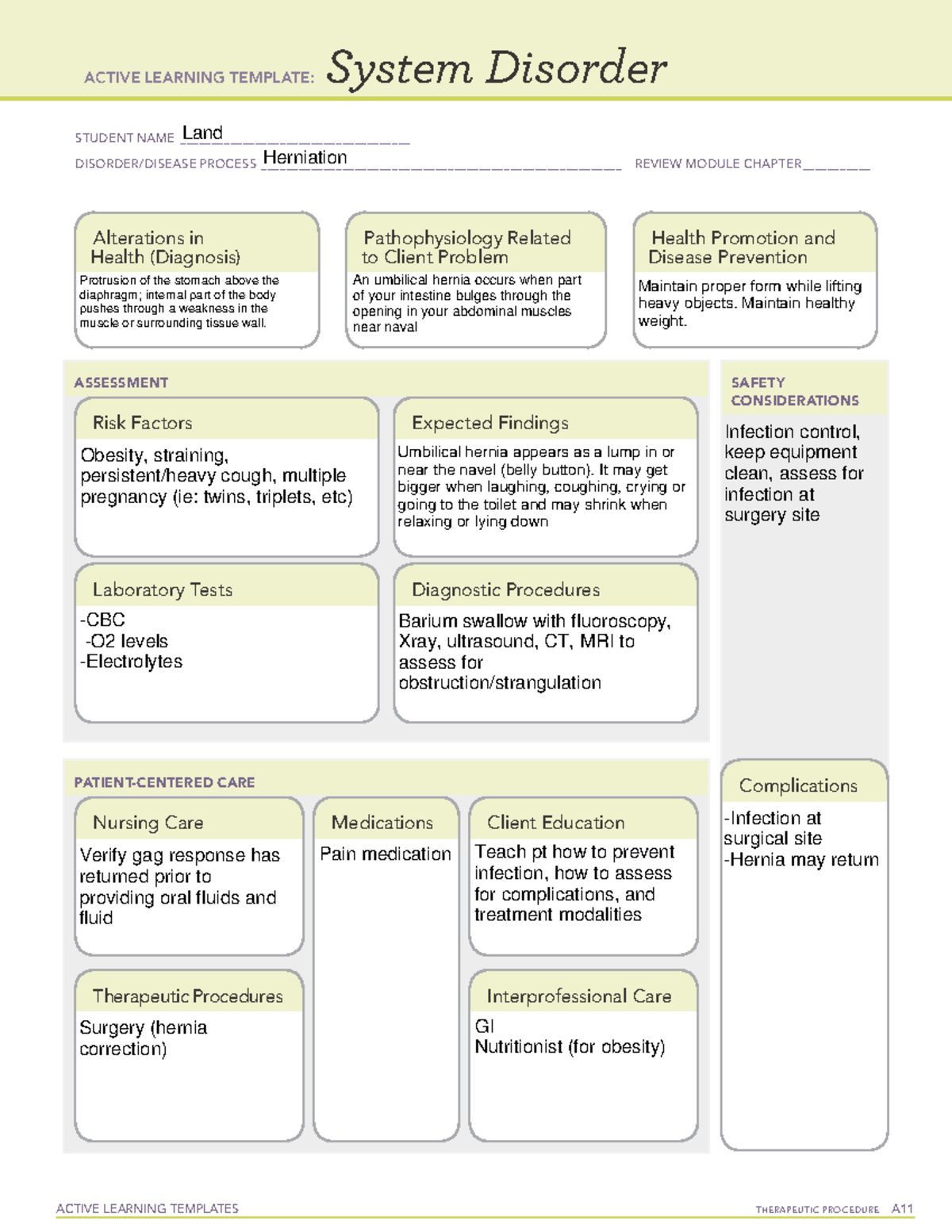 Active Learning Template Herniation - ACTIVE LEARNING TEMPLATES ...