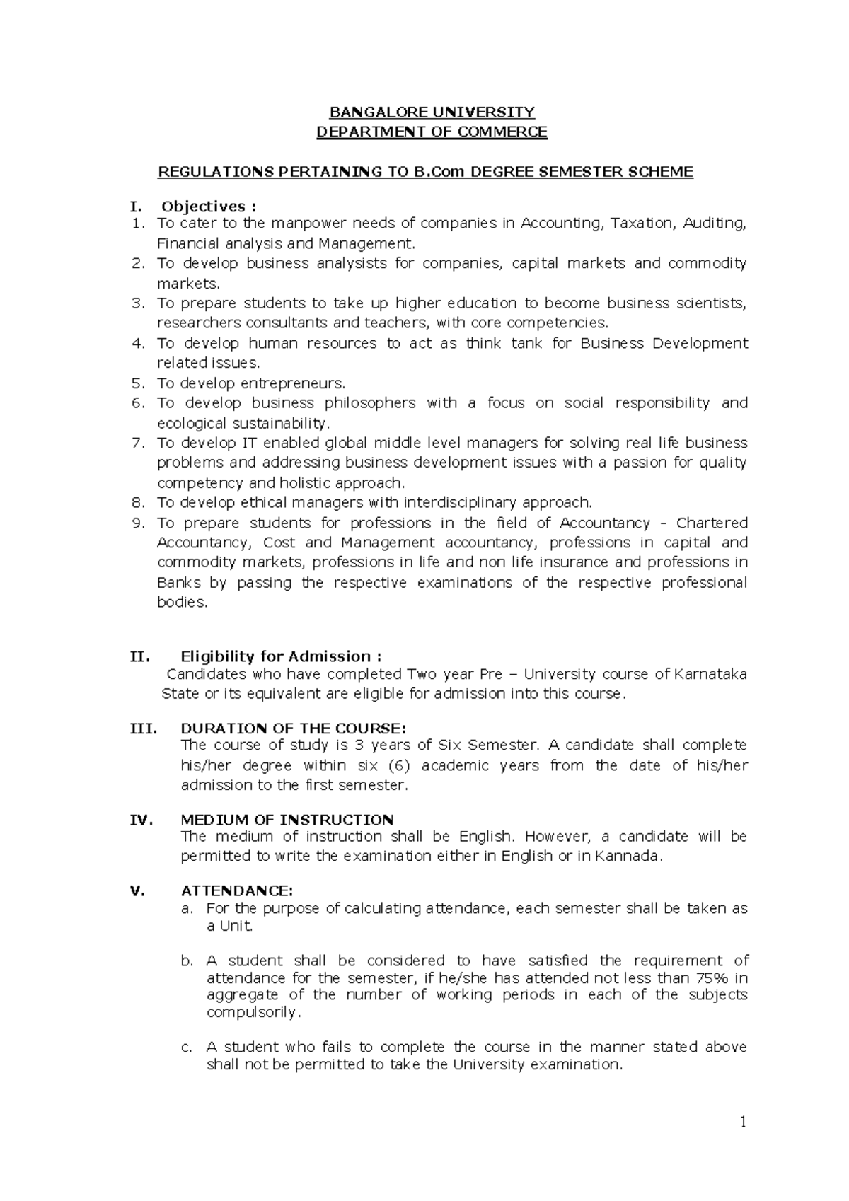 Bcom-syllabus - Abc - BANGALORE UNIVERSITY DEPARTMENT OF COMMERCE ...