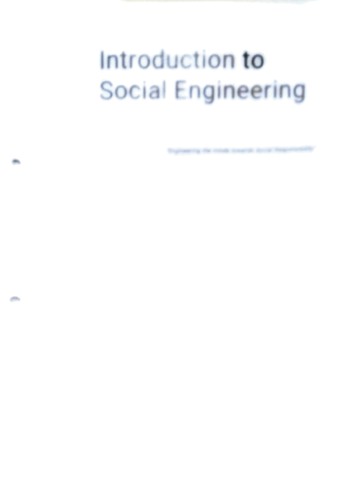 Social Engineering-Unit-1 - Operating Systems - Studocu