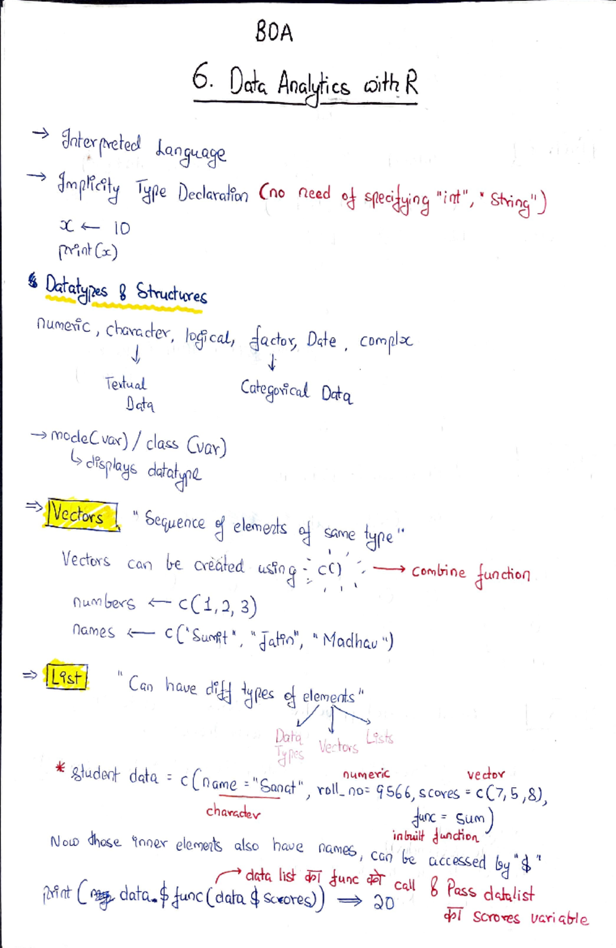BDA Module 6 - aaassssssssssssssssssssssssssssssssssssssssss - BOA 6. Data Analytics with R ...