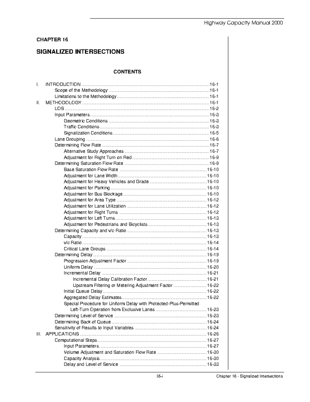 Capitulo 16 HCM - 16-i Chapter 16 - Signalized Intersections SIGNALIZED ...